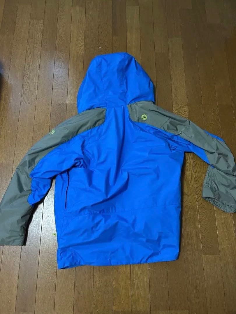 【Marmot】スキーウェア 上下セット メンズ Lサイズ ブルー×グレー