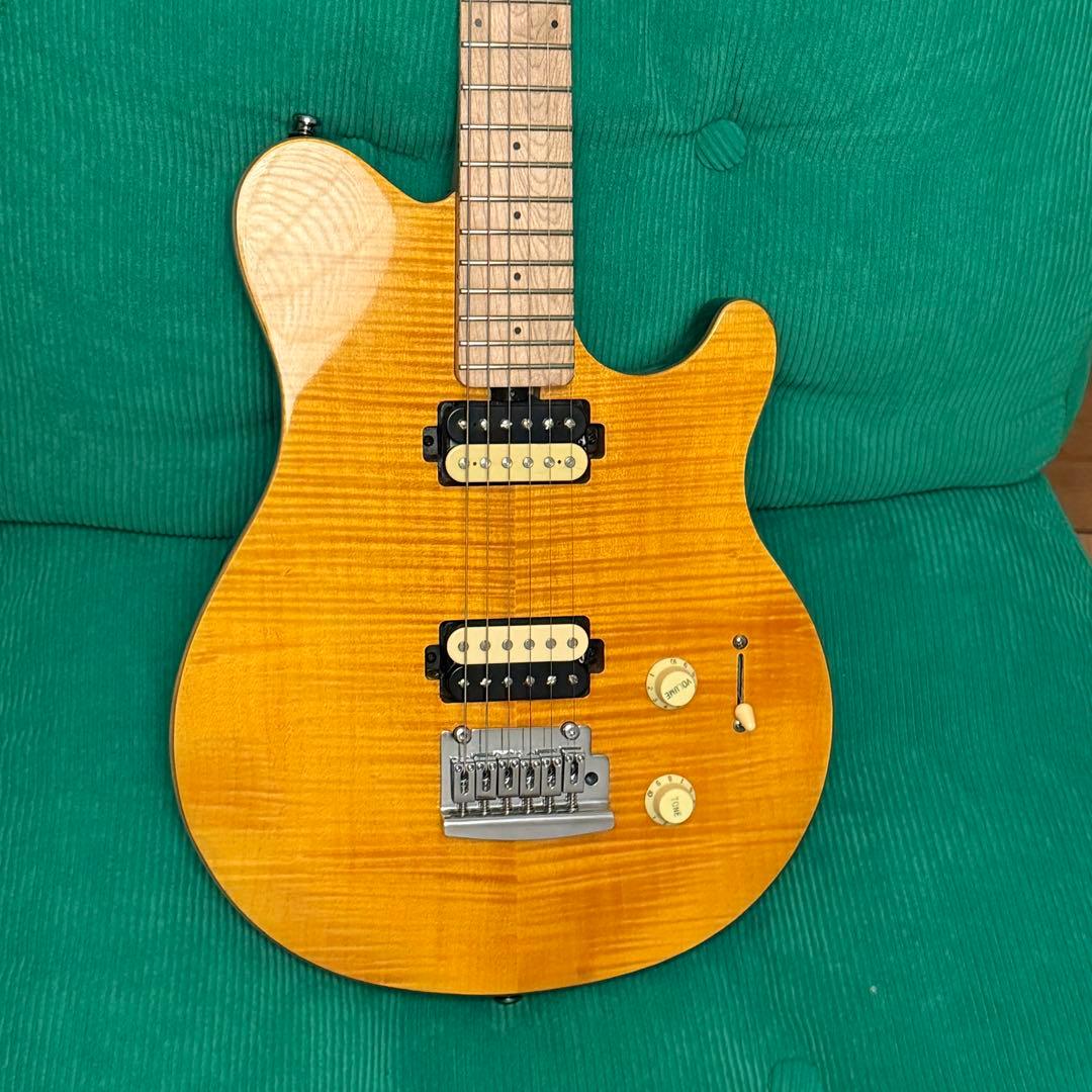 ギター Sterling by Music Man AX3FM Trans Gold