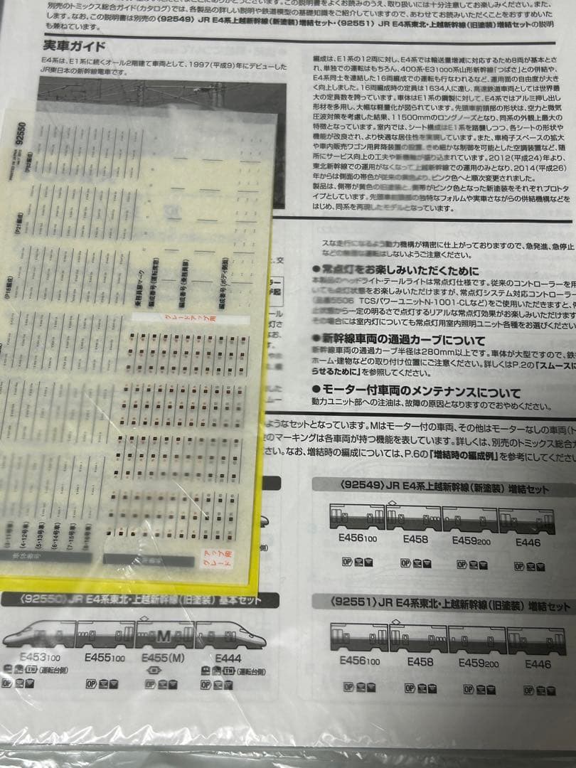 説明文必読　tomix E4系　Nゲージ新幹線　16両セット