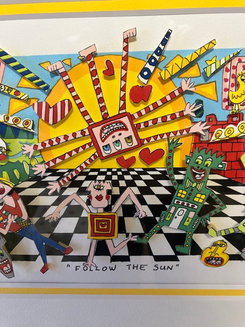 James Rizzi シルクスクリーン FOLLOW THE SUN