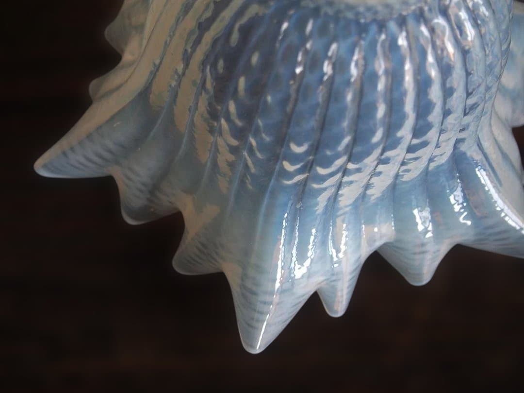 オパールガラス フリルガラス ランプシェード オパールセント/K296