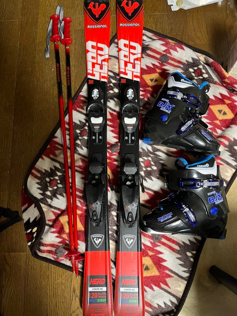 ROSSIGNOL HERO 120 スキーセット　ブーツ23.0