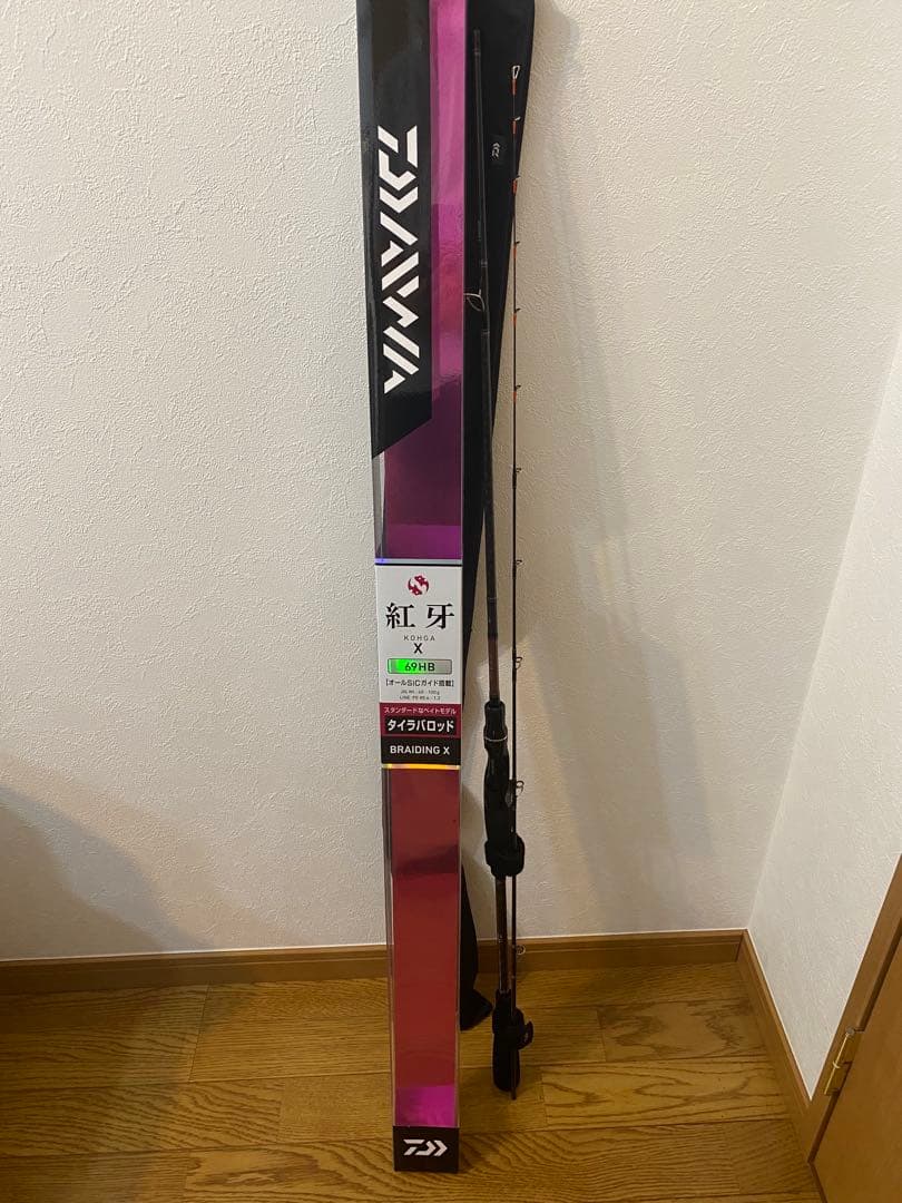 DAIWA 紅牙 X 69HBタイラバロッド