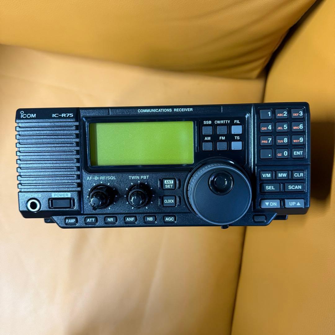 ICOM IC−R75 ／AD-55J 完動・未使用品