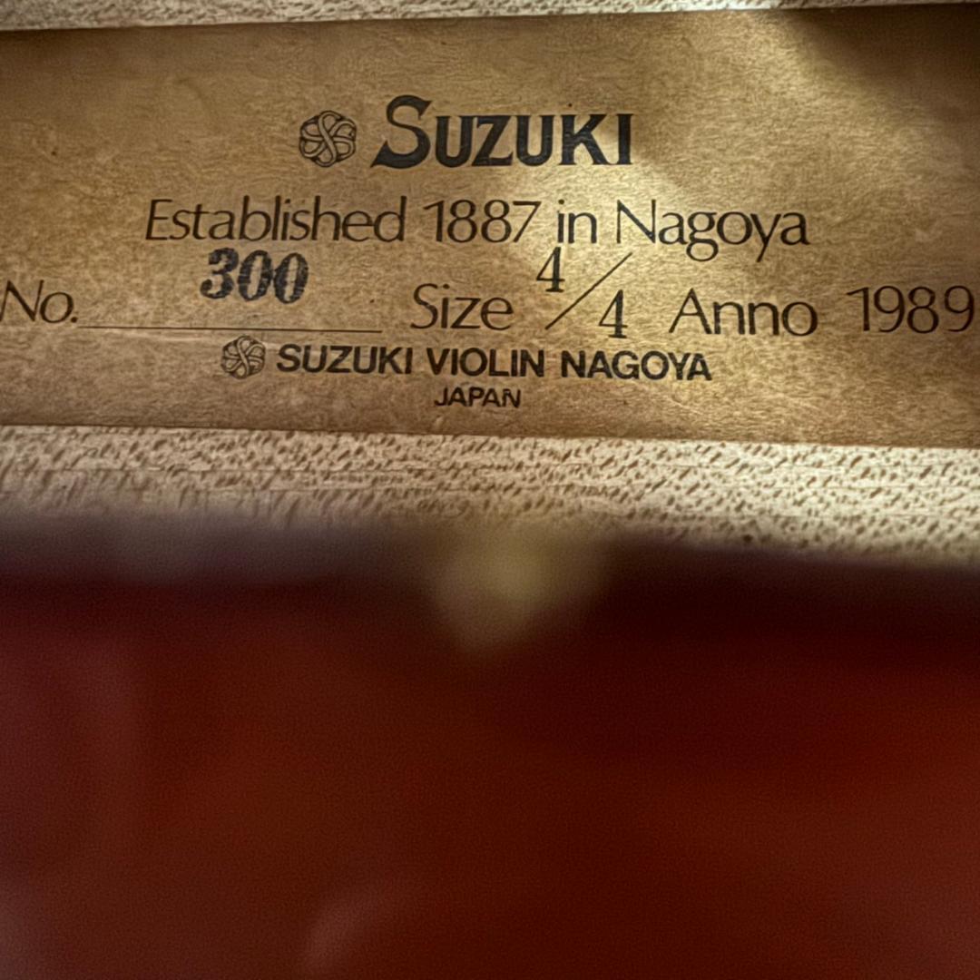 ☆鈴木バイオリン　バイオリン　4/4　No.300　1989年製　スズキ