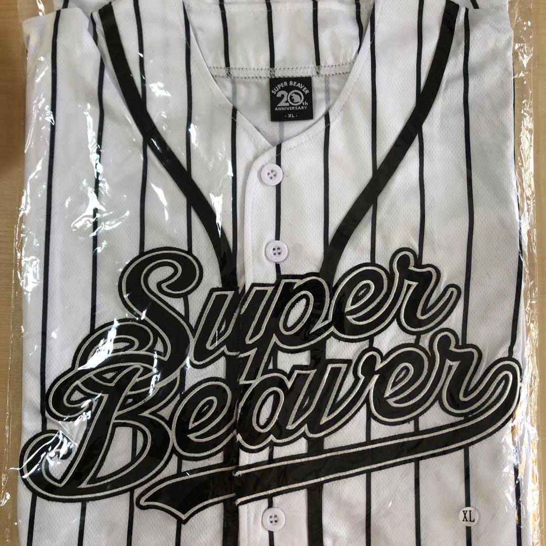 SUPER BEAVER 20周年ベースボールシャツ ストライプ XLサ