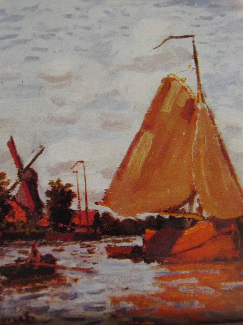 クロード・モネ、「The Zaan at Zaandam」、人気作品、状態良好
