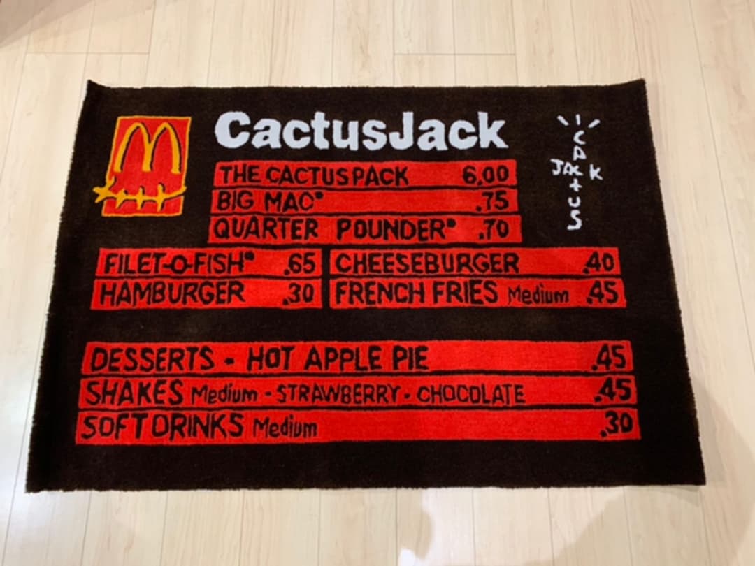 トラヴィス　 CACTUS MENU RUG Travis Scott 新品