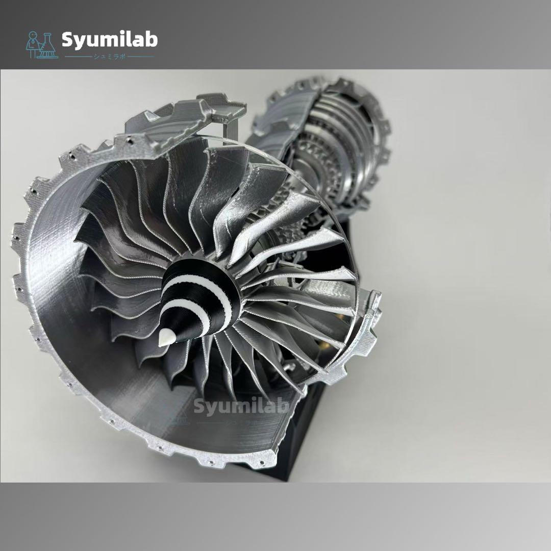 TR900 A380 航空機 エンジンモデル 3Dプリンタ　教育　プラモデル可動