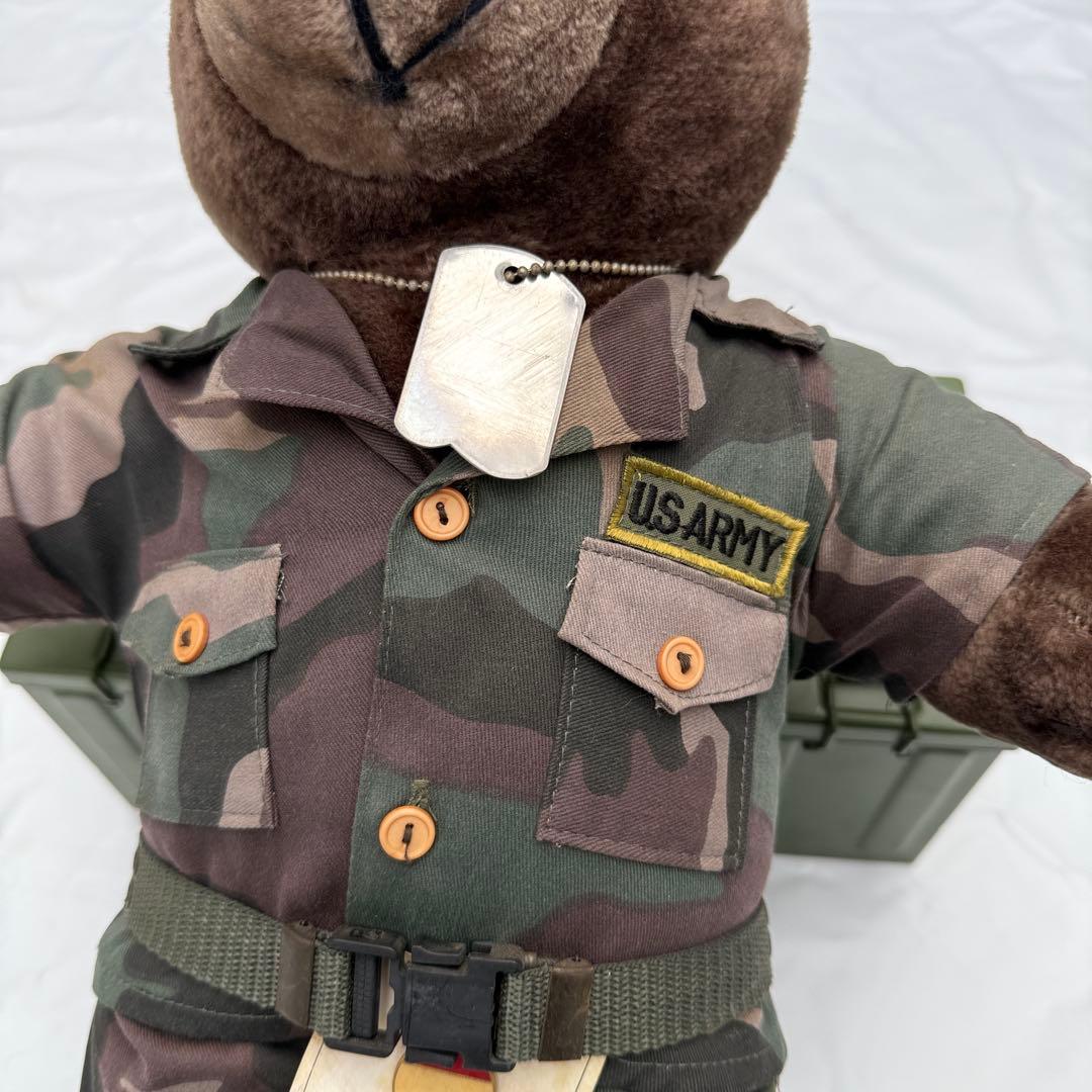 Bear Forces of America　テディベア迷彩服　ピンバッチ付き