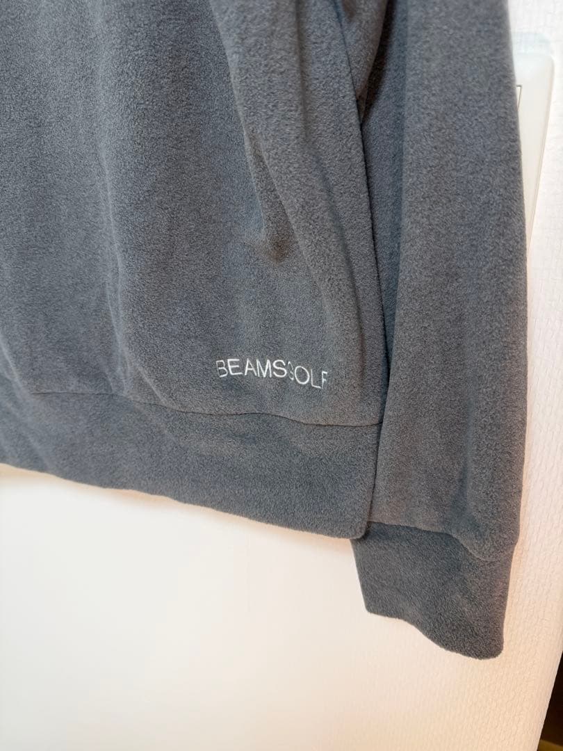 BEAMS GOLF フード付きフリースジャケット　XL
