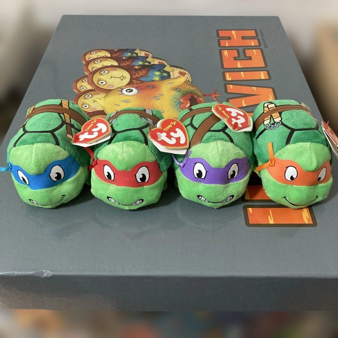 TMNT タートルズ ty ぬいぐるみ　タグ付き　4個セット