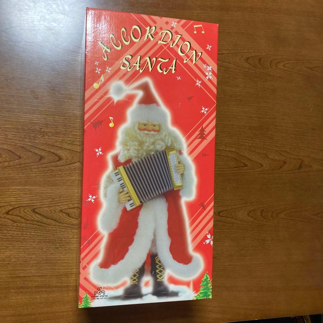 動作未確認　動く人形　ACCORDION　SANTA　アコーディオン　サンタ人形