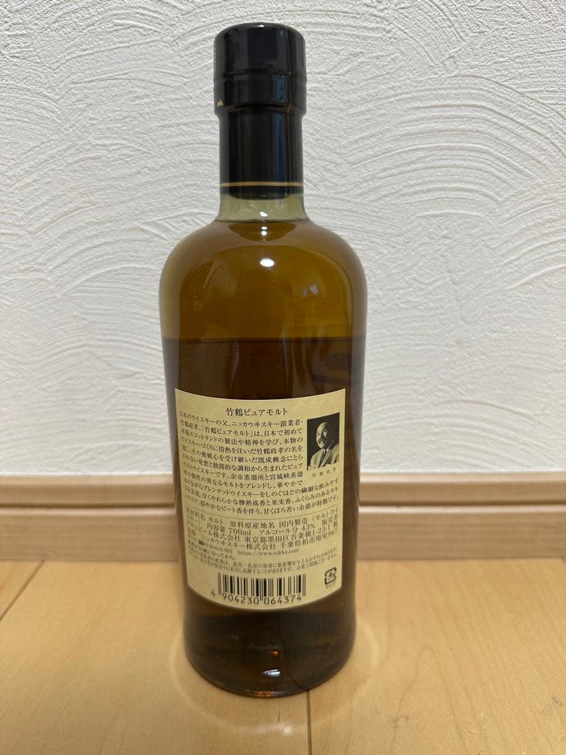 NIKKA 竹鶴 ピュアモルトウイスキー 43%