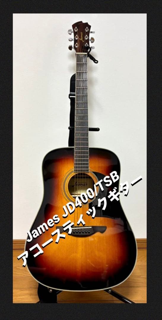 James JD400/TSB アコースティックギター（ケース付）