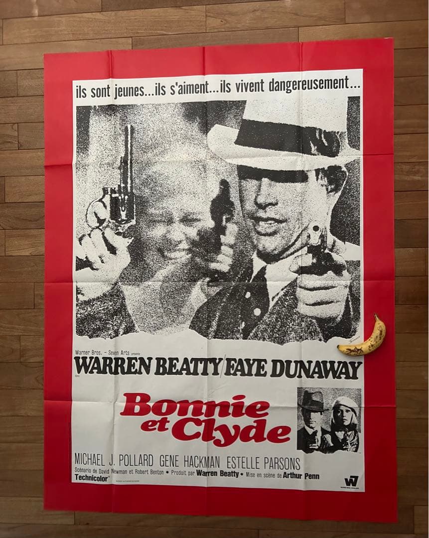 ヴィンテージ 「俺たちに明日はない」メトロ版ポスター（廃番）