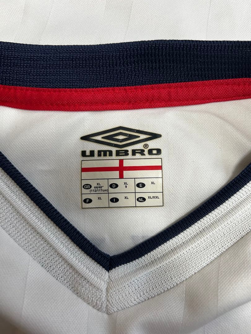 Umbro イングランド代表 ベッカム 7番 長袖　ユニフォーム XL