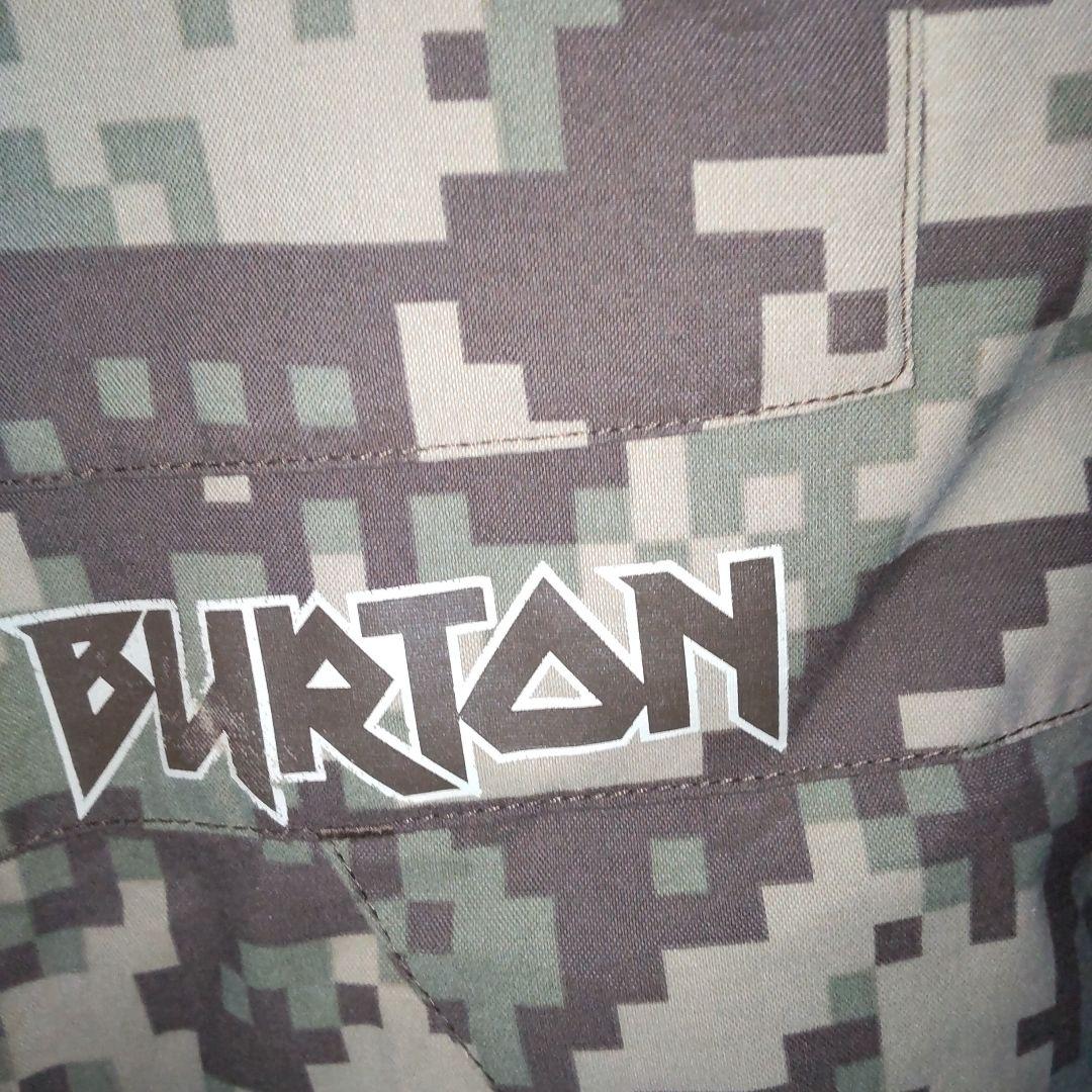 BURTON 迷彩 スノーボードウェアセット キッズウエア上下