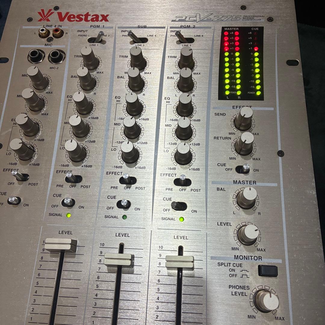 美品　完動品　メンテ済み　Vestax PCV-275 DJミキサー
