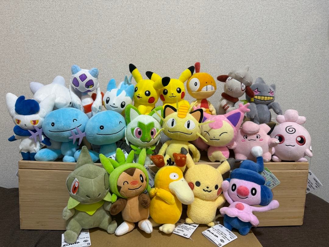 ポケモンぬいぐるみ18体セット　エネコ　ニャオハ　ピカチュウ 他多数