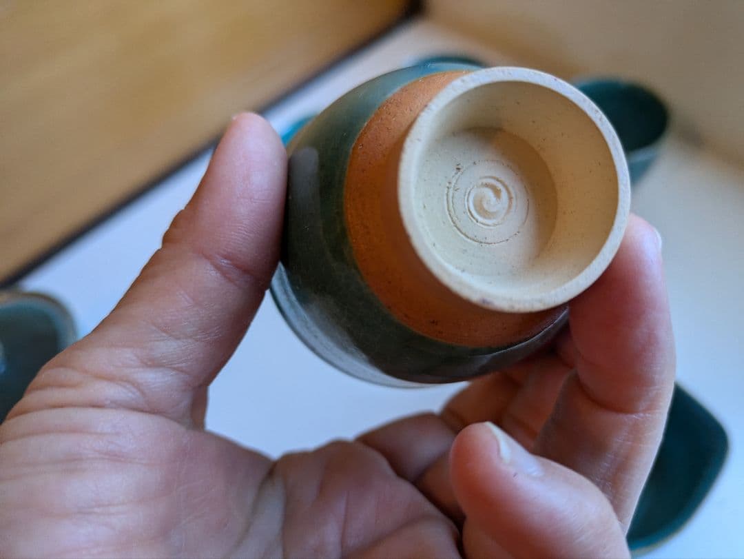 トルコブルー　やちむん　茶器セット　煎茶