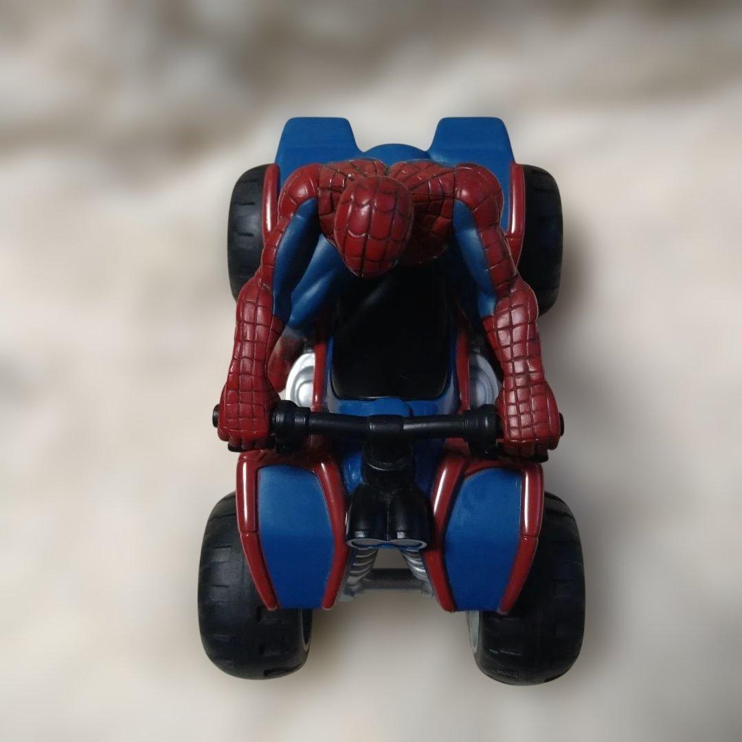 ✰レア、スパイダーマン ATV フィギュア電池式走行、前のライト点灯します。