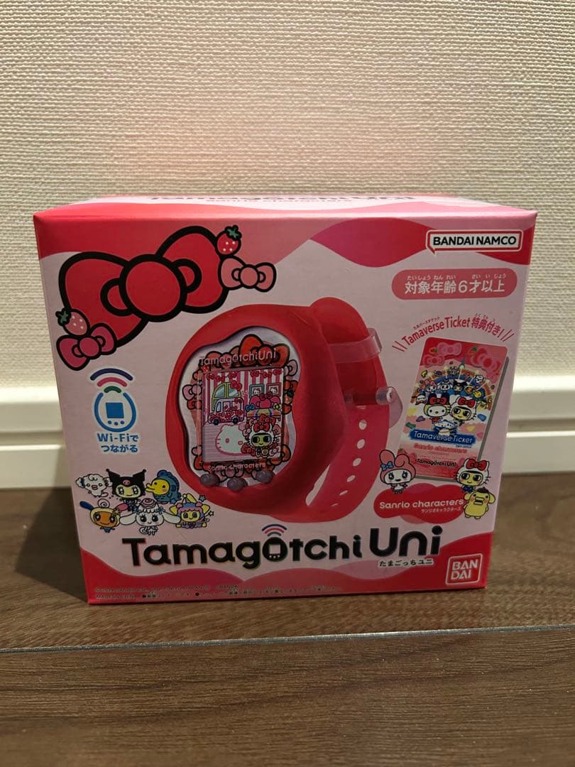 新品未開封Tamagotchi Uniたまごっちユニ赤色 Wi-Fi接続サンリオ