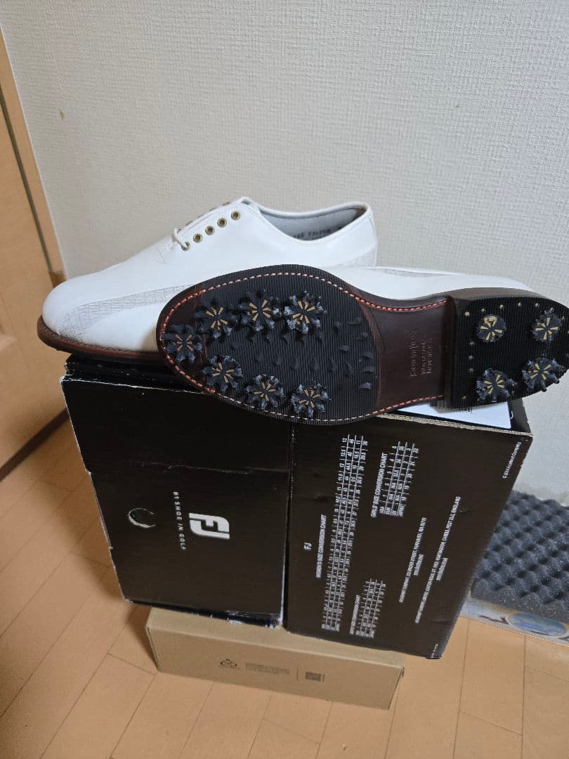 新品 FootJoy フットジョイクラシック革底 ゴルフスパイク 廃盤品