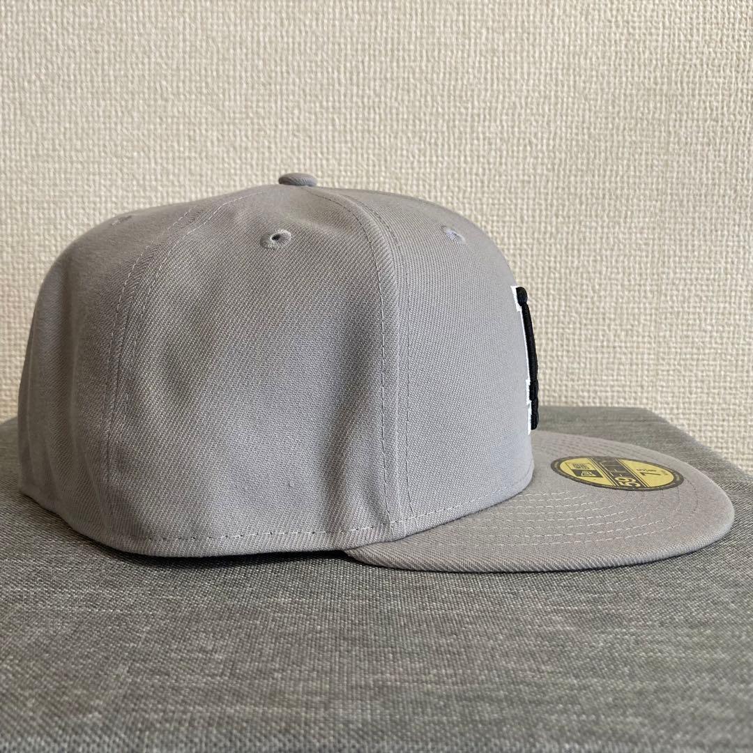 【海外限定】758 ニューエラ ロサンゼルスドジャース 59FIFTY グレー