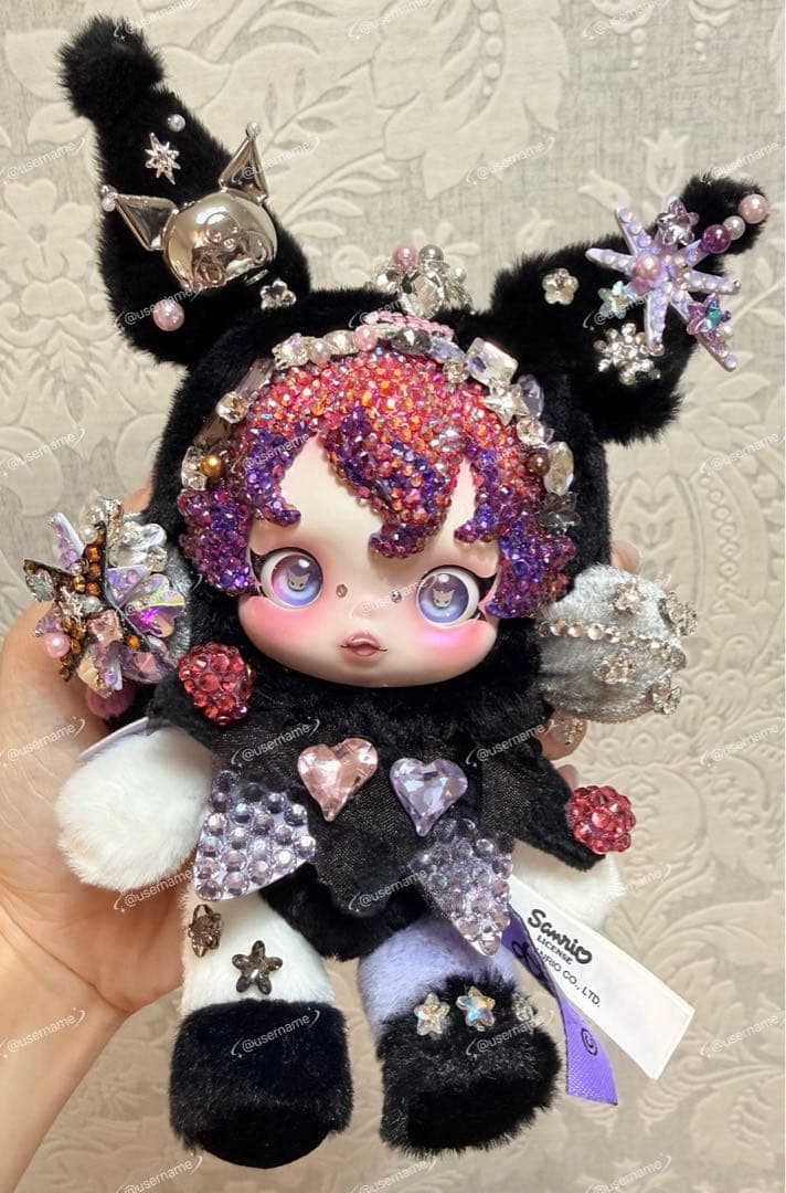 SKULLPANDA KUROMI スカルパンダ　クロミ　スワロフスキー　デコ