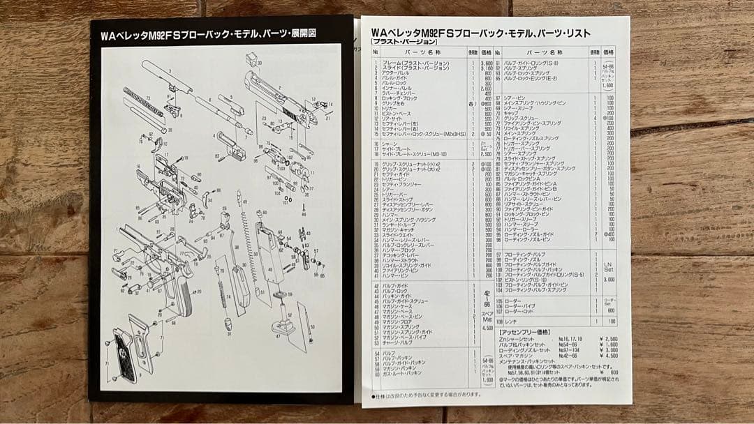 ウエスタンアームズ　ベレッタM92FS　ブローバックガスガン