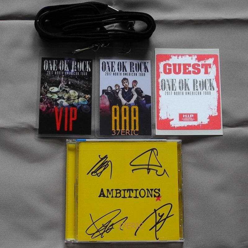 ONE OK ROCK ワンオクロック VIP席サインCD バックステージパス