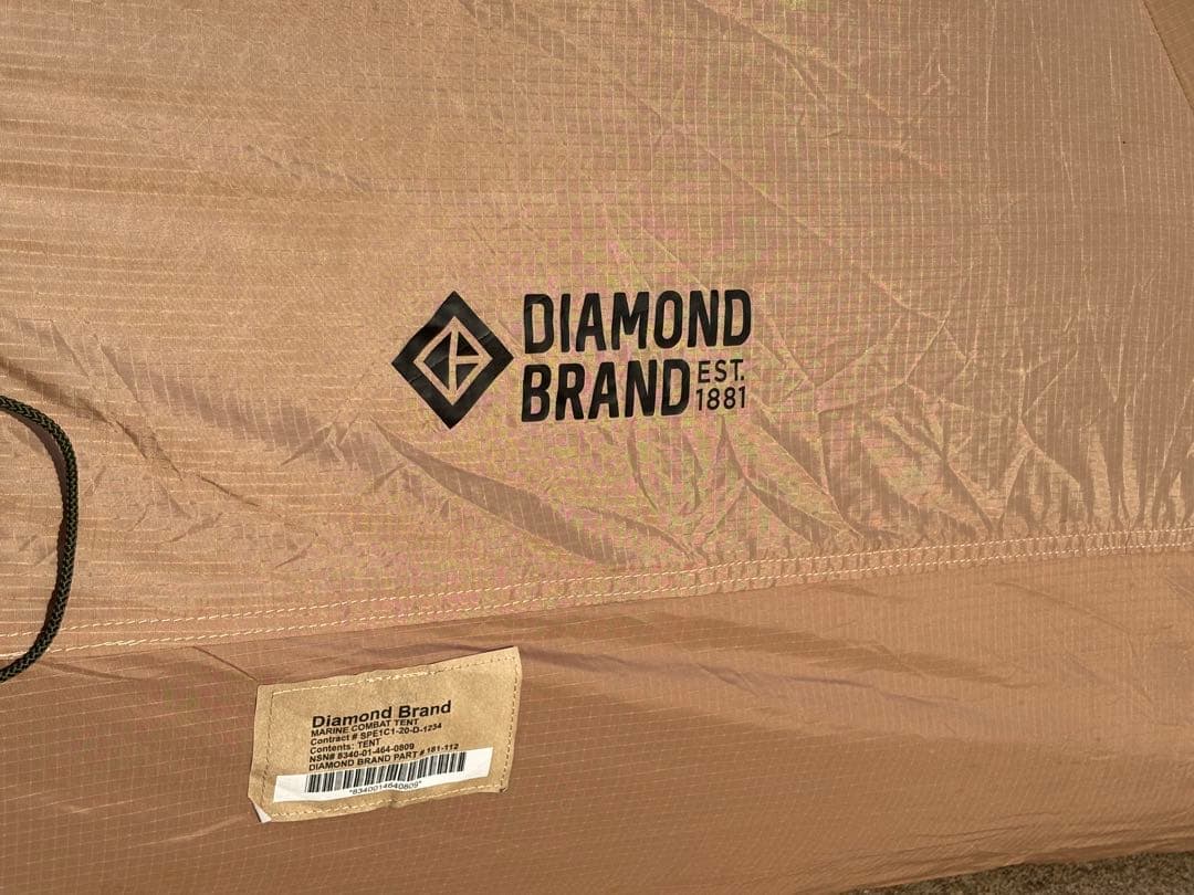 ラ*ン様 ダイヤモンド・ブランド　Diamond Brand　USMC　テント