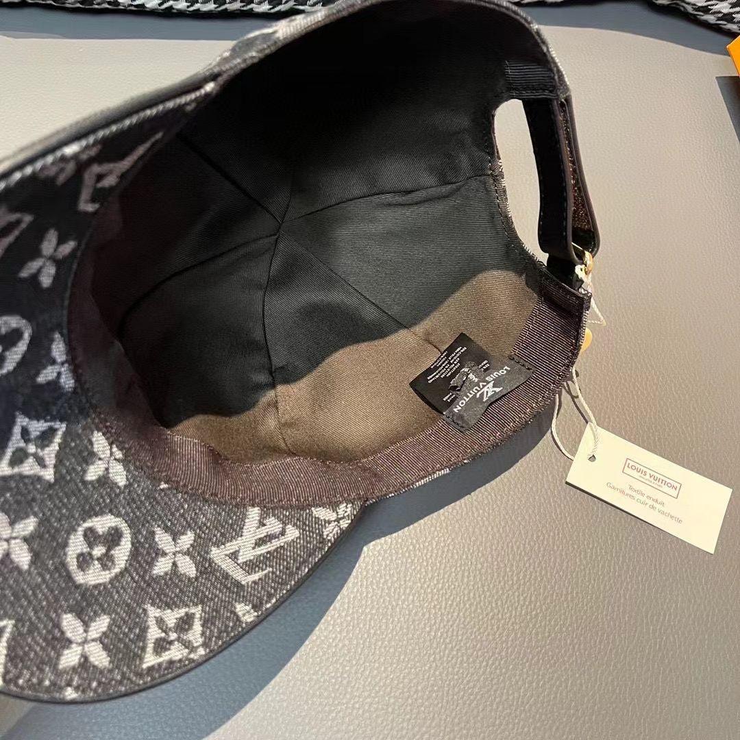LOUIS VUITTON ルイヴィトン モノグラムデニム キャップ ブラック