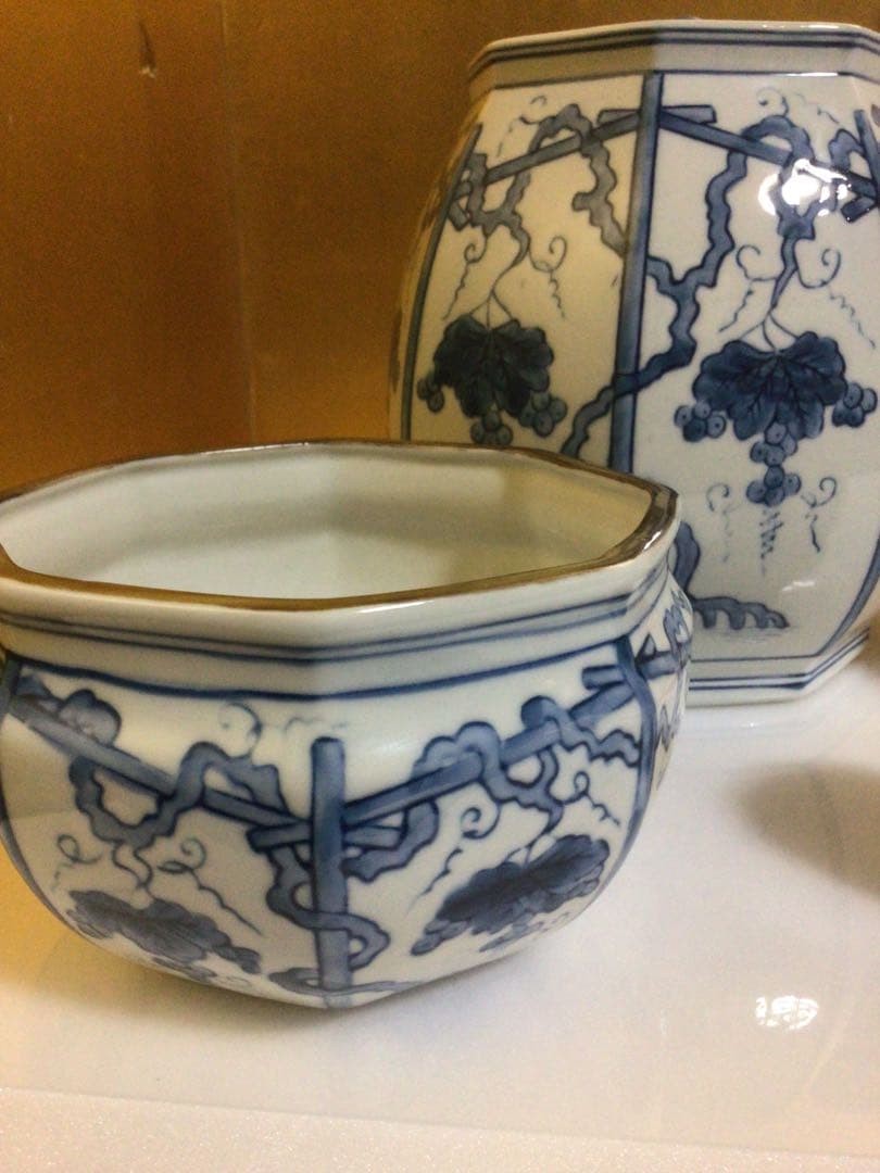 茶道具 染付皆具 共箱付き