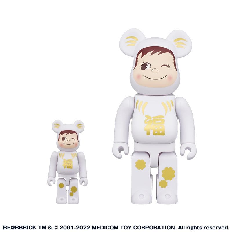 新品✨BE@RBRICK 達磨 ペコちゃん & ポコちゃん 100%&400%