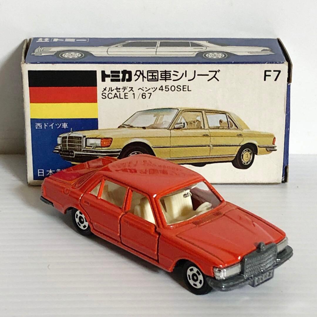 トミカ(1977ギフト) F7-1-2 メルセデス ベンツ 450SEL 朱色