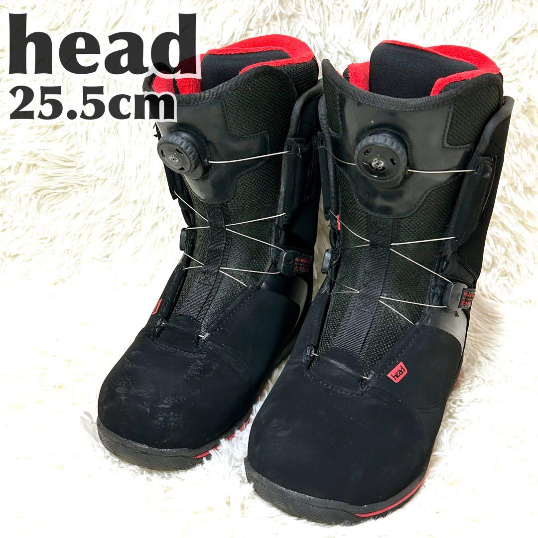 HEAD TWO BOA スノーボードブーツ 25.5 ブラックレッド　メンズ