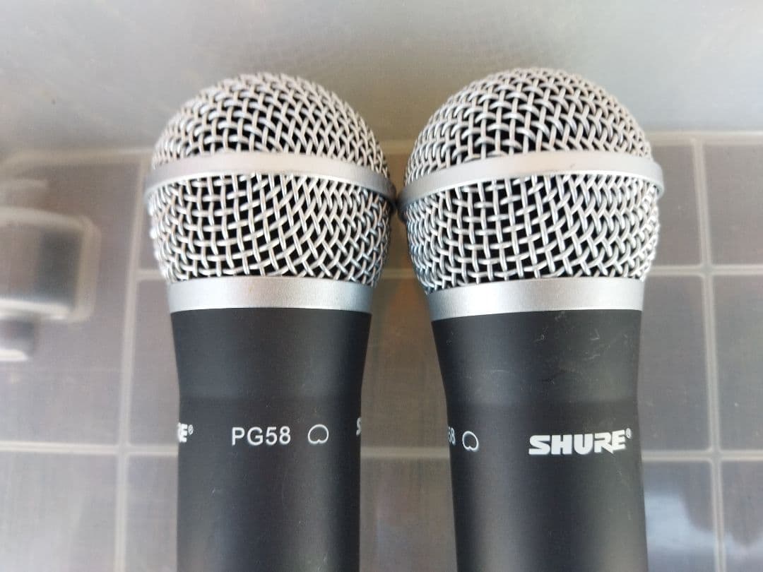SHURE PG58 シュアー ワイヤレスマイク 2本セット Wireless