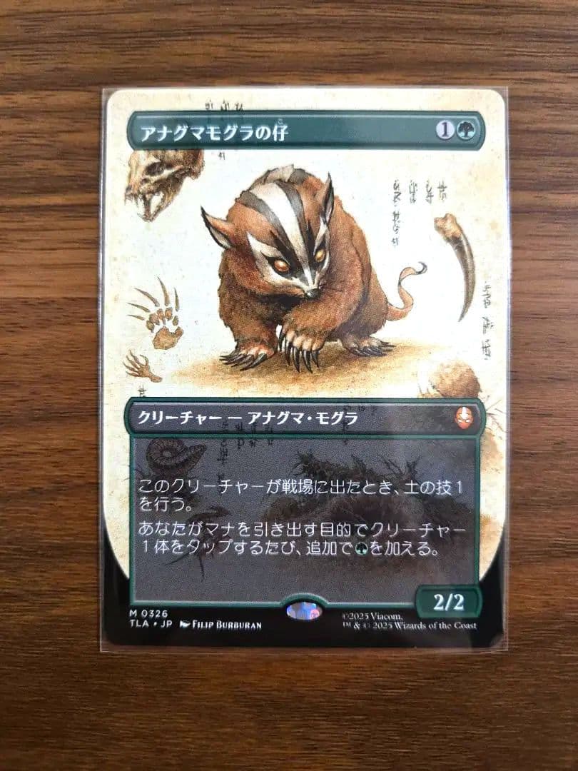 ラスト一枚(326)■ボーダーレス■アナグマモグラの仔　日本語　アバター　MTG