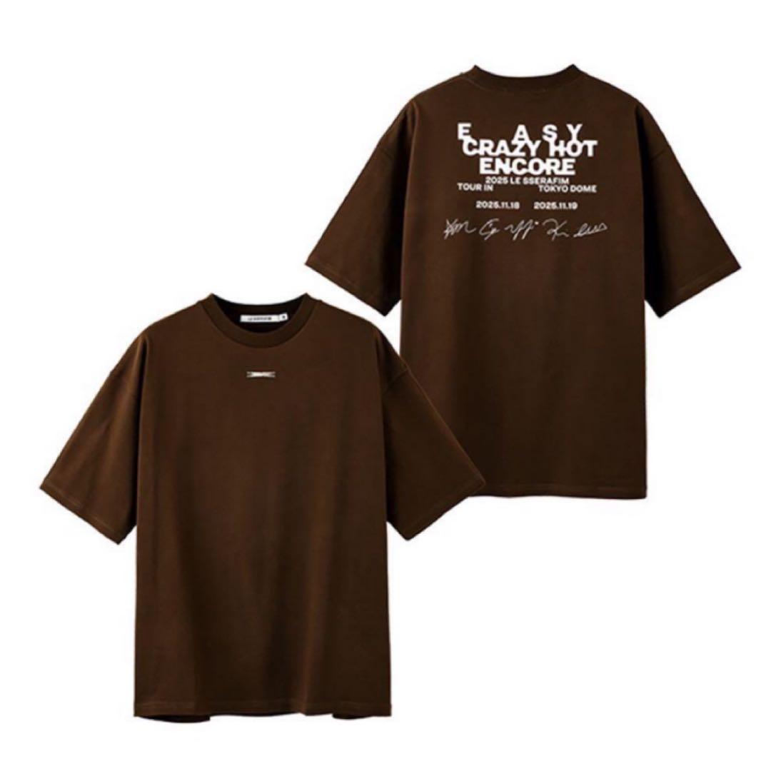 Le Sserafim EASY CRAZY HOT Tシャツ XL ①