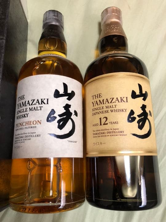 シングルモルト ウイスキー 山崎 12年とパンチョン2012年2本セット
