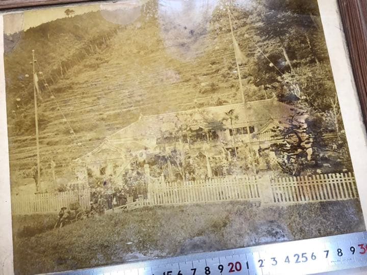 依田善六　年代物　古い写真　額縁　大正　明治　侍　アンティーク　骨董　文化資料