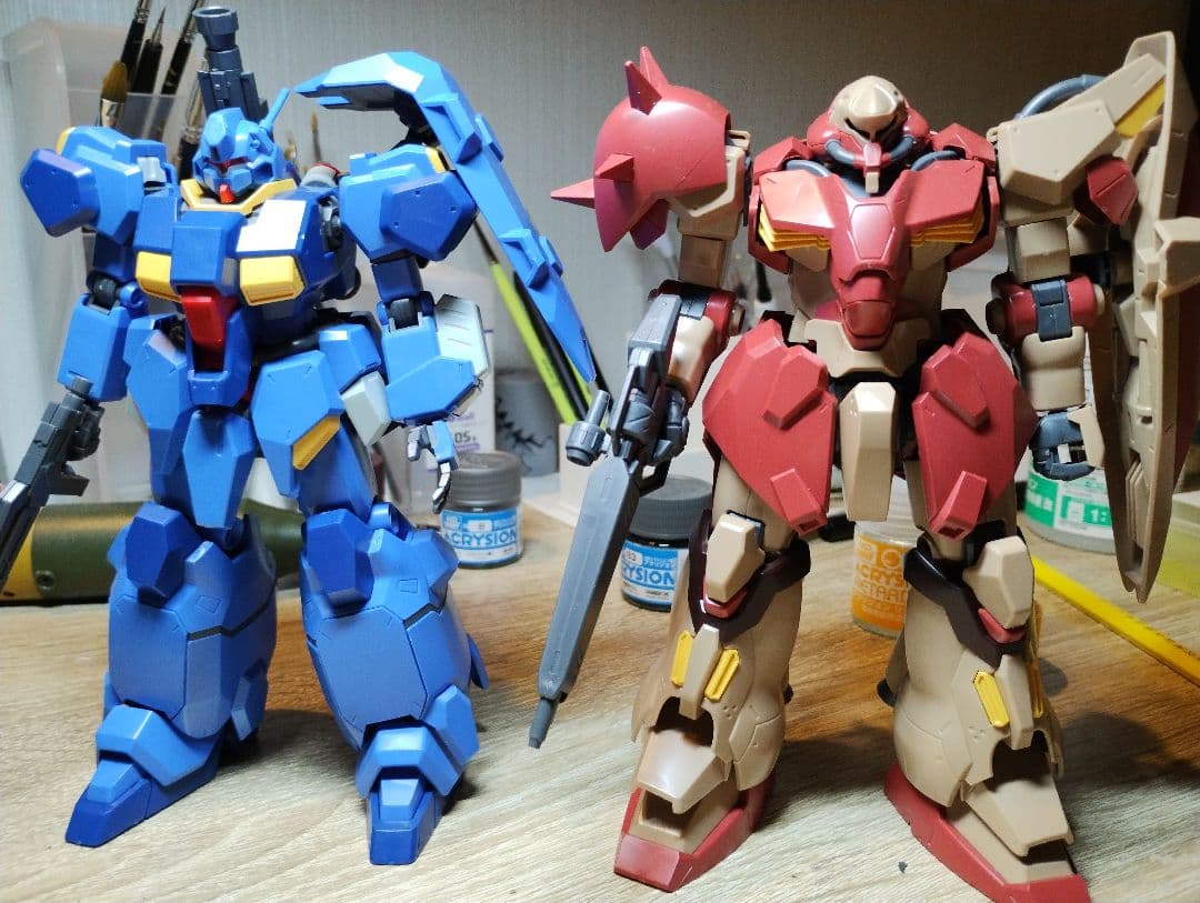 HG メッサー　グスタフ・カール　組み立て済み＋ガルバルディβクリアカラー