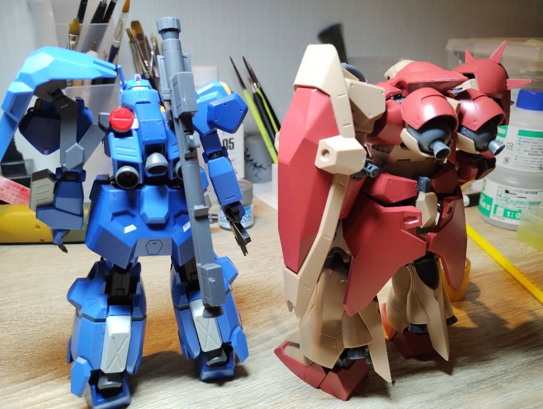 HG メッサー　グスタフ・カール　組み立て済み＋ガルバルディβクリアカラー
