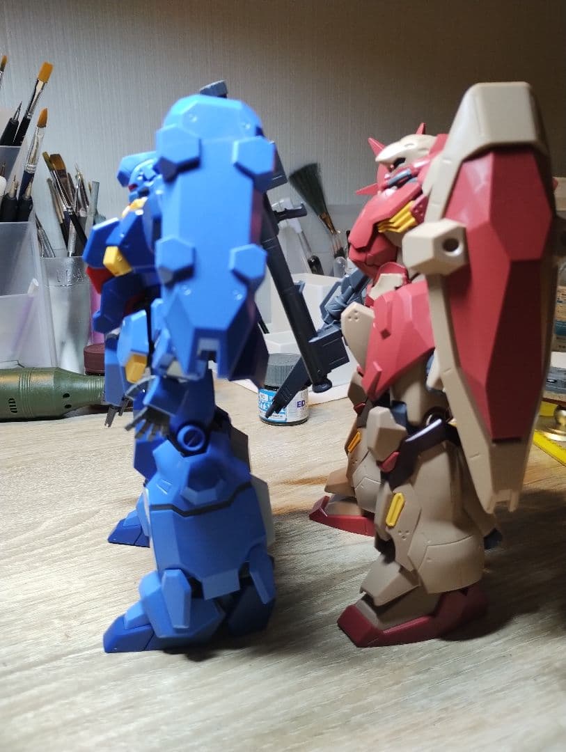 HG メッサー　グスタフ・カール　組み立て済み＋ガルバルディβクリアカラー