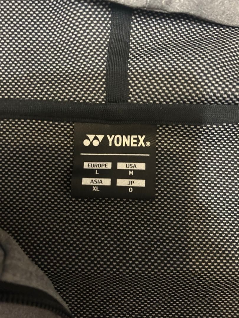 美品　YONEX メンズ　スウェット　セットアップ　グレー　上着/O パンツ/L