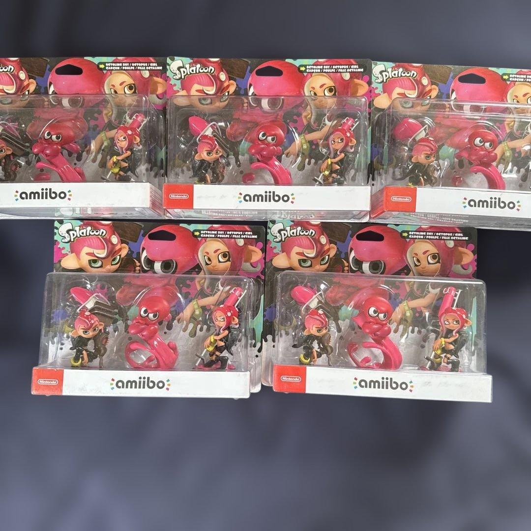 amiibo タコ トリプルセット 5セット 海外版 新品未開封