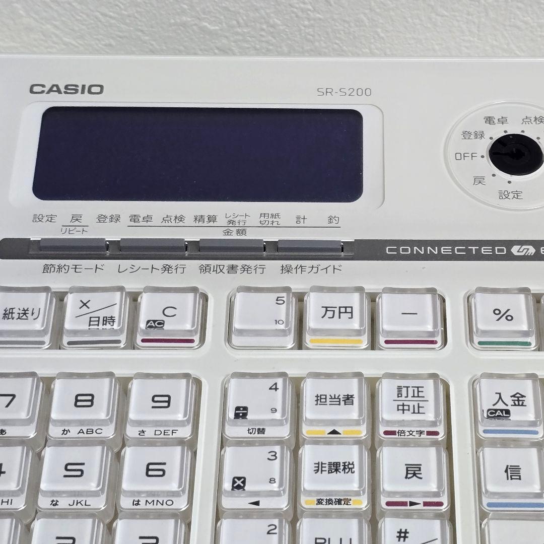 CASIO カシオ レジスター 電子レジ スクエア SR-S200 店名 美品
