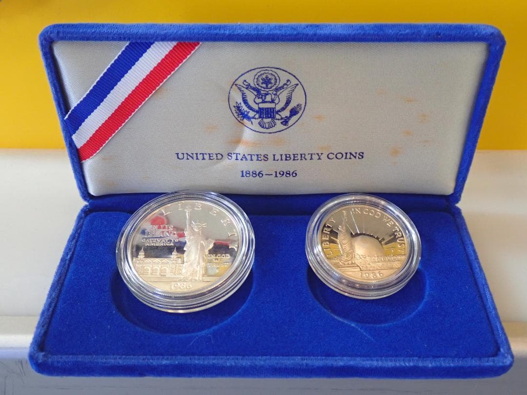 1986年アメリカ銀貨 1ドルリバティ自由の女神記念銀貨Silver900